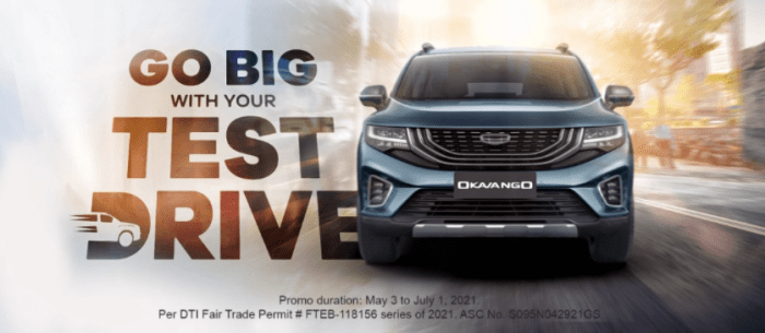 Geely PH Goes B.I.G. with Its Okavango Test Drive - Geely Philippines