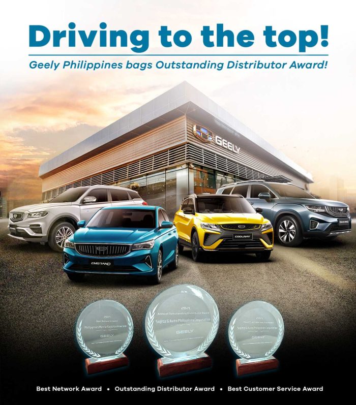 Geely Philippines Won the Outstanding Distributor Award - Geely Philippines